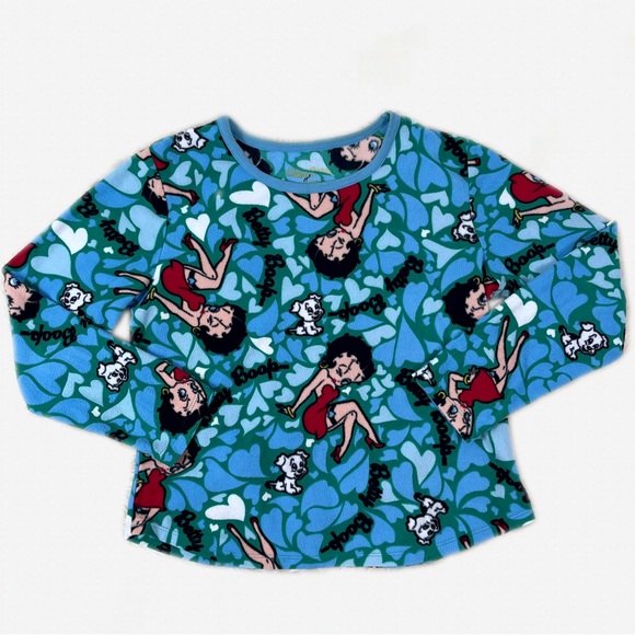 Betty Boop | Tops | Y2k Betty Boop Fuzzy Top | Poshmark